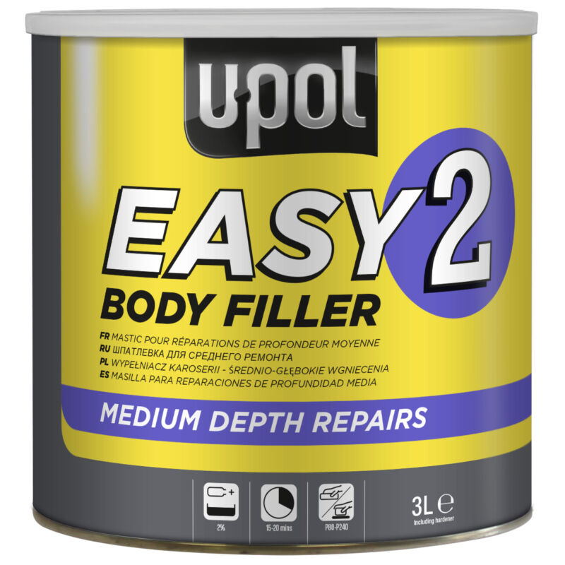 PLAST X Highly Flexible Body Filler for Plastics - U-Pol